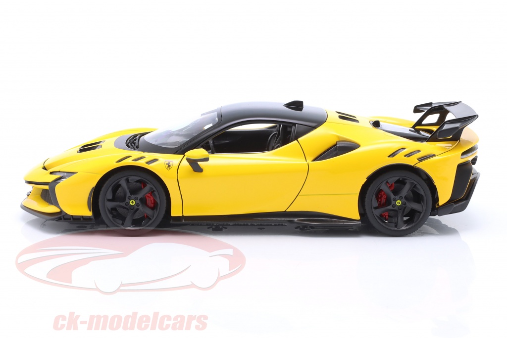 Bburago 1:18 Ferrari SF90XX Stradale year 2024 Modena yellow 18-16020 ...