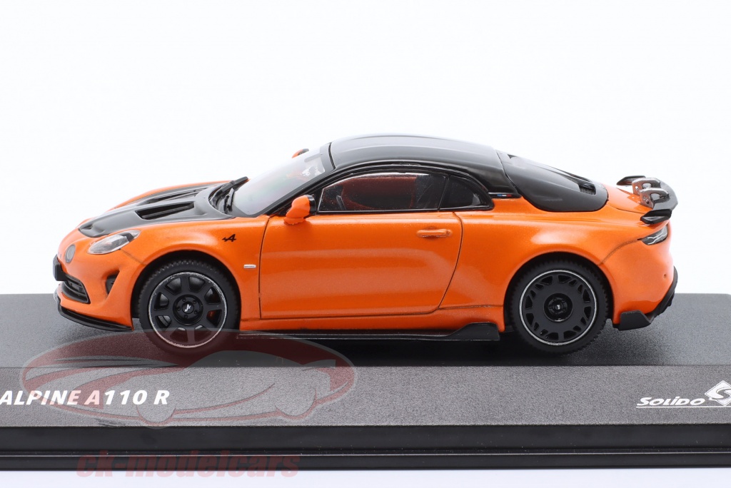 Solido 1:43 Alpine A110 R year 2023 fire orange S4317202 model car ...