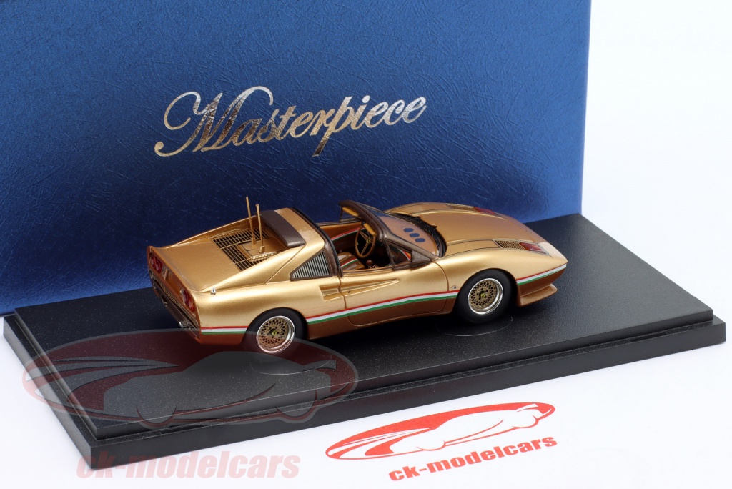 AutoCult 1:43 Ferrari 308 GTS Spider Dagger DX 1978 George Barris gold ...