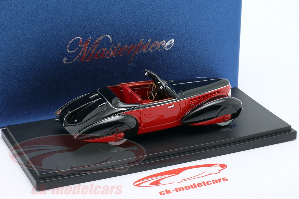 AutoCult 1:43 Aero 50 Dynamik Sodomka カブリオレ 1939 赤 / 黒 90323 モデル 車 90323