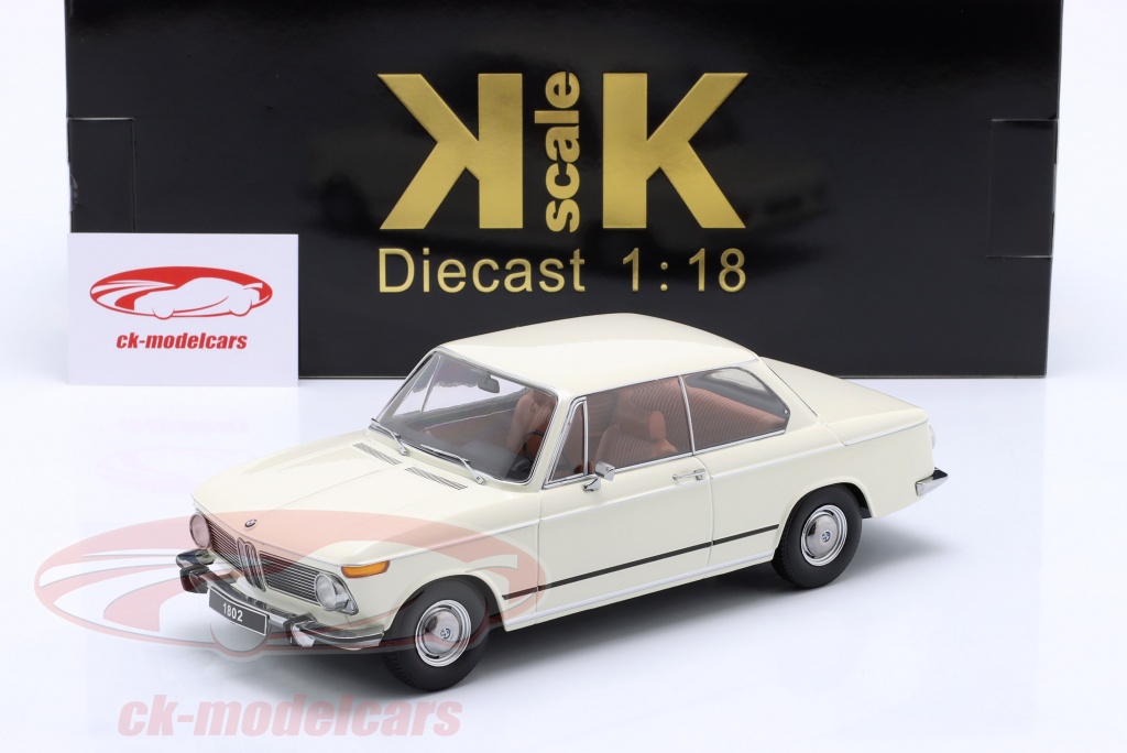 KK-Scale 1:18 BMW 1802 系列 1 Facelift 1971 白色的 KKDC181312 模型 汽车 ...
