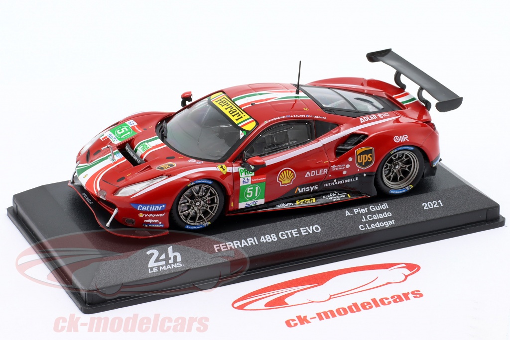 Altaya 1:43 Ferrari 488 GTE #51 勝者 LMGTE Pro 24h LeMans 2021 AF Corse MW1ALA0045 モデル 車 MW1ALA0045