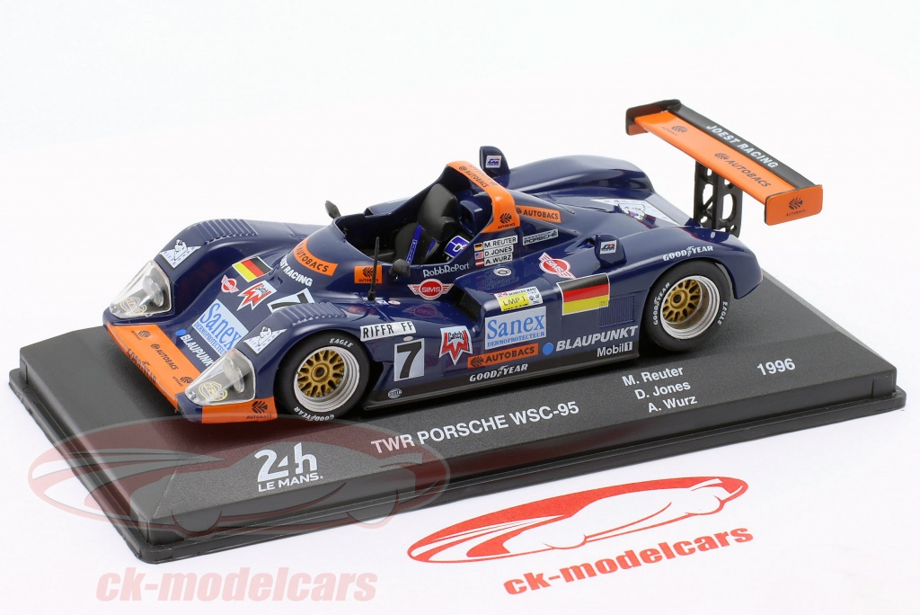 Altaya 1:43 TWR Porsche WSC-95 #7 gagnant 24h LeMans 1996 Joest Racing MW1ALA0053 modèle voiture ...