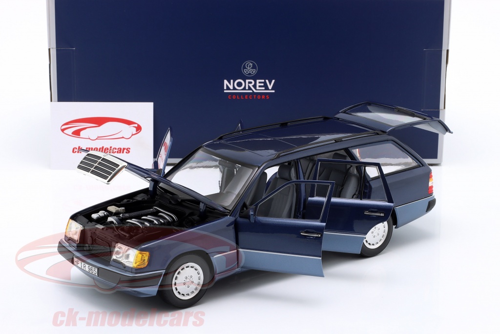 Norev 1:18 Mercedes-Benz 300D T-Model (S124) year 1990 blue metallic ...