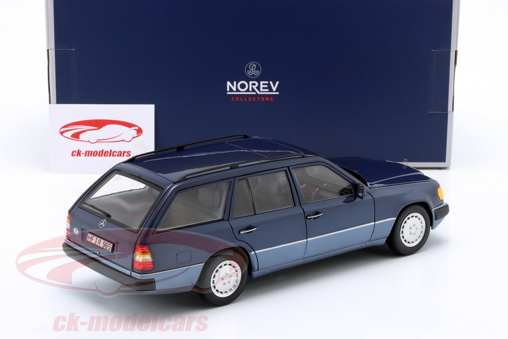 Norev 1:18 Mercedes-Benz 300D T-Model (S124) year 1990 blue metallic ...