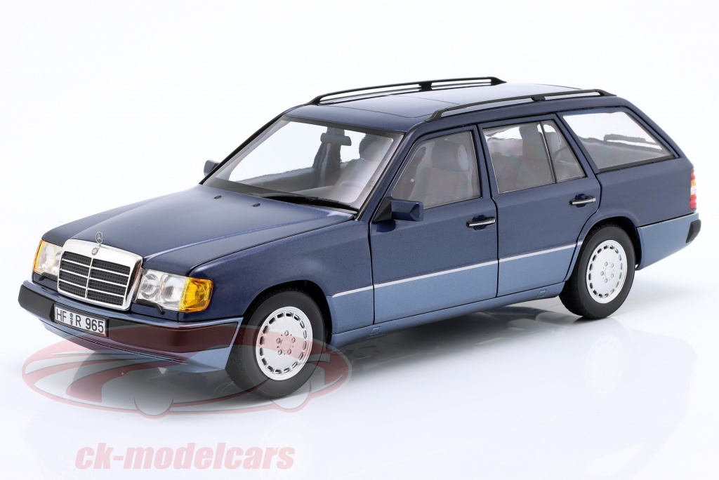 Norev 1:18 Mercedes-Benz 300D T-Model (S124) year 1990 blue metallic ...