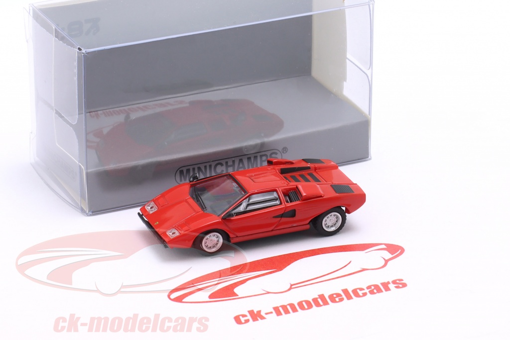 Minichamps 1:87 Lamborghini Countach LP 400 year 1974 red 870103120 ...