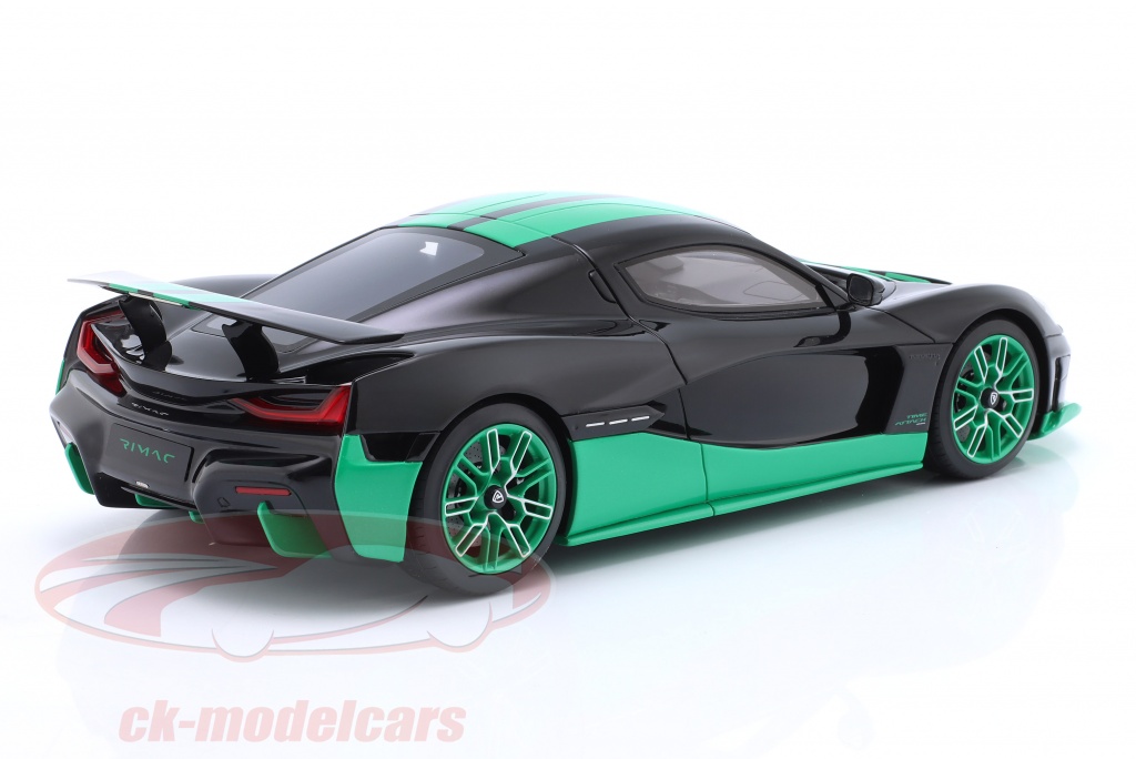 GT-SPIRIT 1:18 Rimac Nevera Record 2023 black / green GT916 model car ...