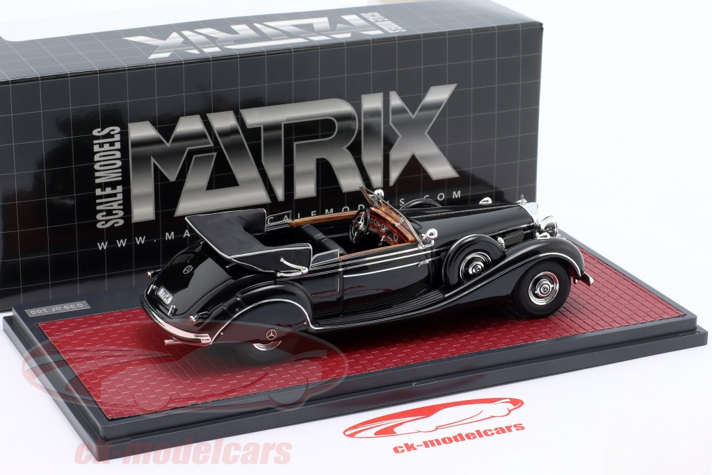 Matrix 1:43 Mercedes-Benz 770K (W150) Cabriolet B 1939 schwarz MX41302 ...