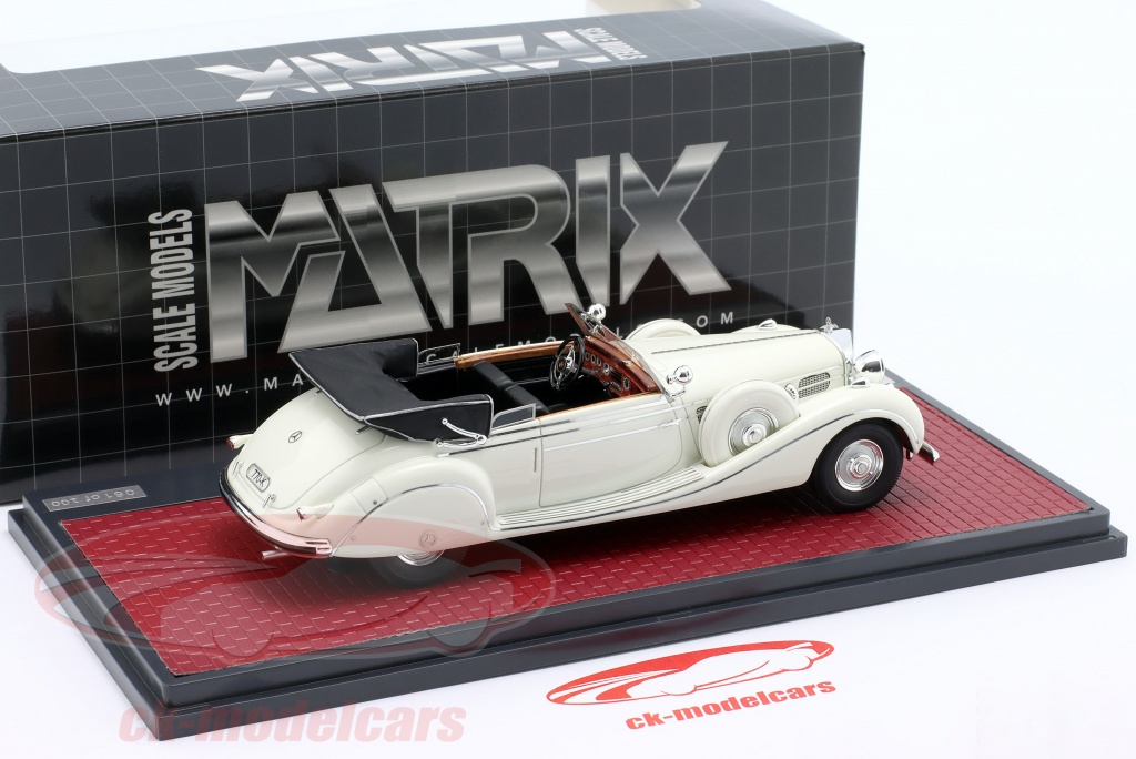 Matrix 1:43 Mercedes-Benz 770K (W150) Cabriolet B 1939 white MX41302 ...