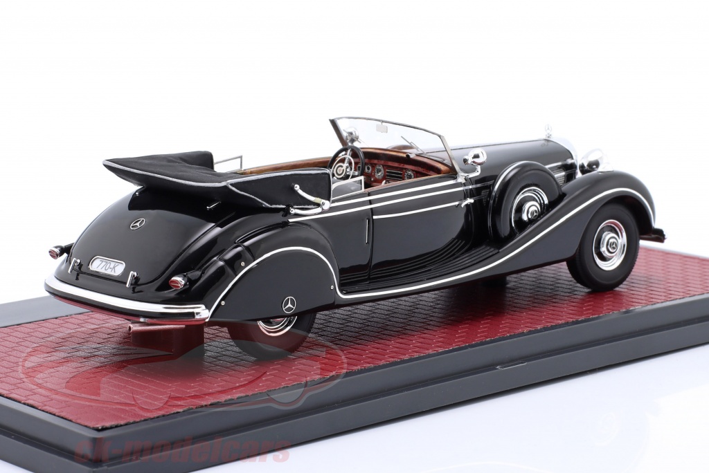 Matrix 1:43 Mercedes-Benz 770K (W150) Cabriolet B 1939 schwarz MX41302 ...