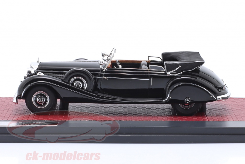Matrix 1:43 Mercedes-Benz 770K (W150) カブリオレ B 1939 黒 MX41302-233 モデル 車 ...
