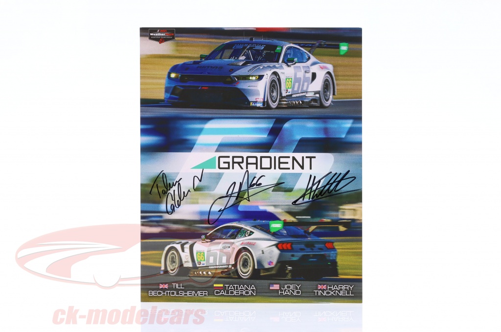 Ford Mustang GT3 #66 24h Daytona 2025 Gradient Racing autograph card ...