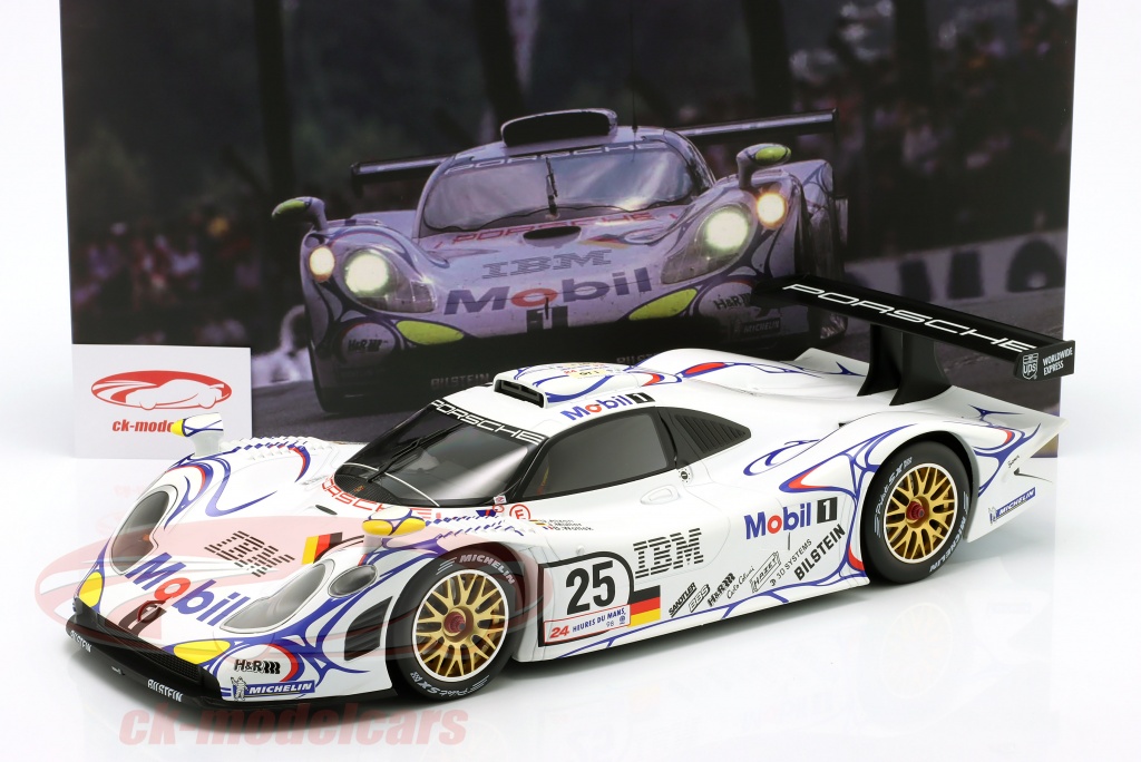 WERK83 1:12 Porsche 911 GT1 #25 2nd 24h LeMans 1998 Müller, Alzen, Wollek W1200202 Modellauto ...