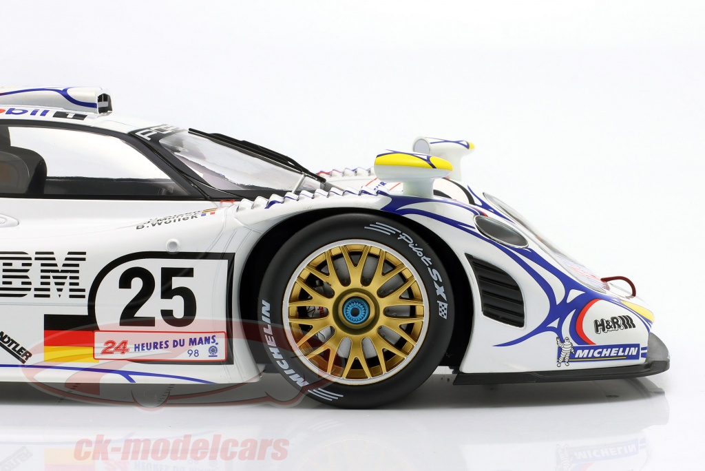WERK83 1:12 Porsche 911 GT1 #25 2nd 24h LeMans 1998 Müller, Alzen, Wollek W1200202 Modellauto ...