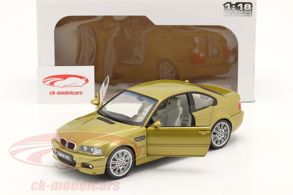 Solido 1:18 BMW M3 (E46) 建造年份 2000 凤凰 黄色的 S1806501 模型 汽车 S1806501 ...