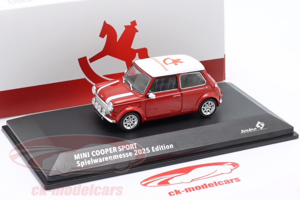 Solido 1:43 Mini Cooper Sport toy fair 2025 red / white CK93683 model ...