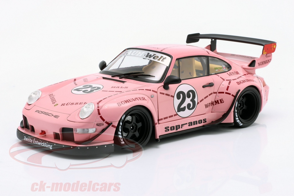 Solido 1:18 Porsche 911 (993) RWB Rauh-Welt Sopranos Pink Pig 2020 pink S1808503 model car ...