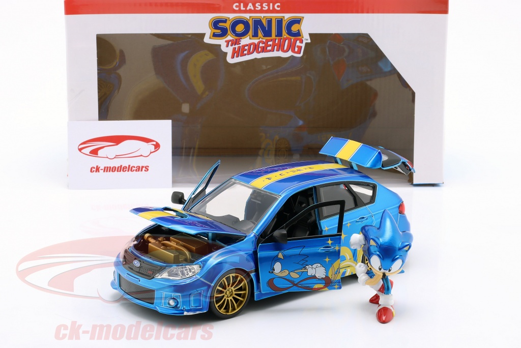 Jadatoys 1:24 Subaru Impreza WRX STI 2012 with figure Sonic The ...