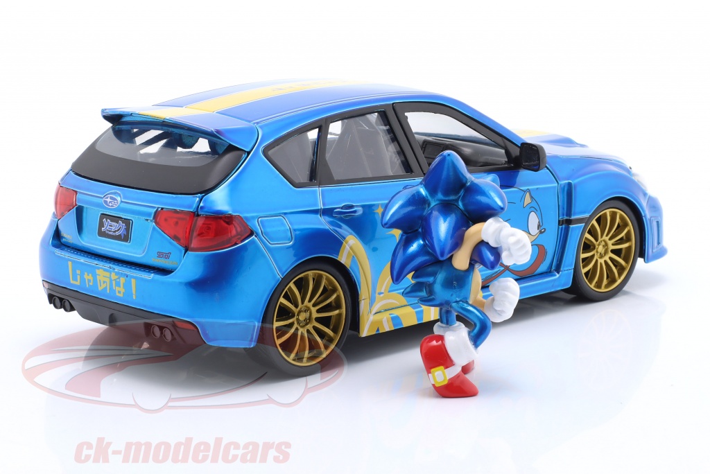 Jadatoys 1:24 Subaru Impreza WRX STI 2012 with figure Sonic The ...