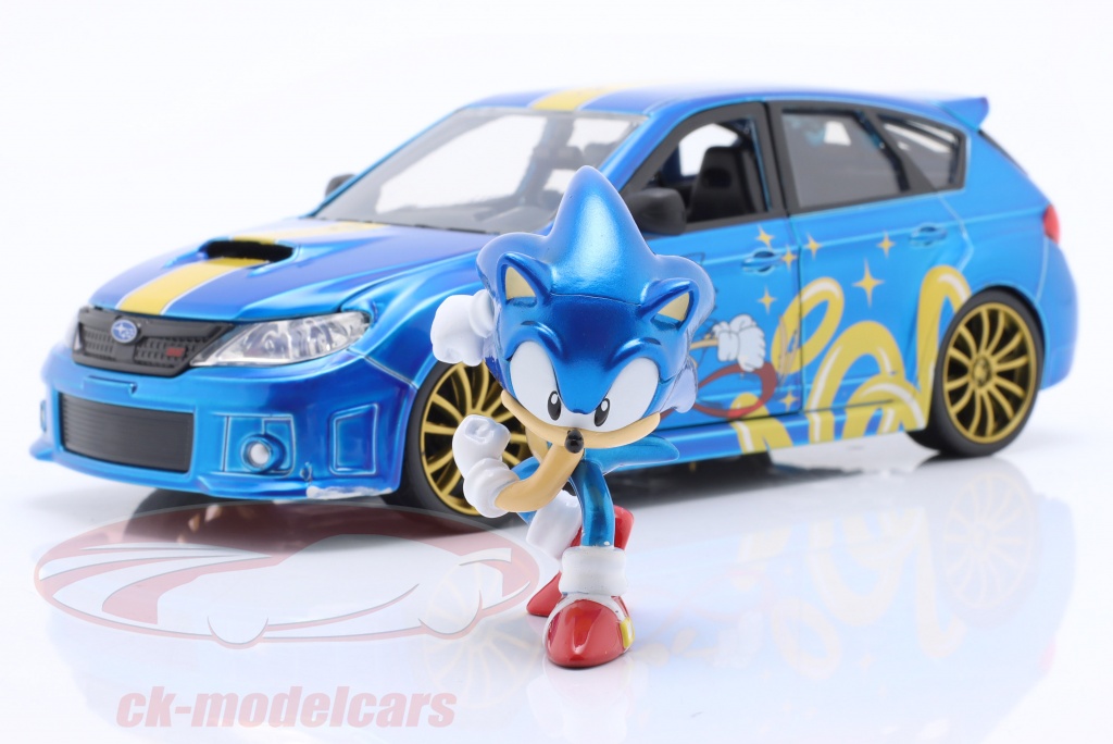 Jadatoys 1:24 Subaru Impreza WRX STI 2012 with figure Sonic The ...