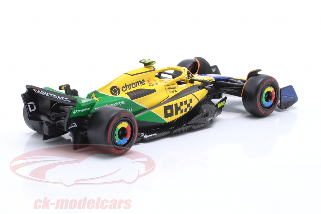 Bburago 1:43 Lando Norris McLaren MCL38 #4 4e Monaco GP formule 1 2024 18-38214MONACO #4 model ...