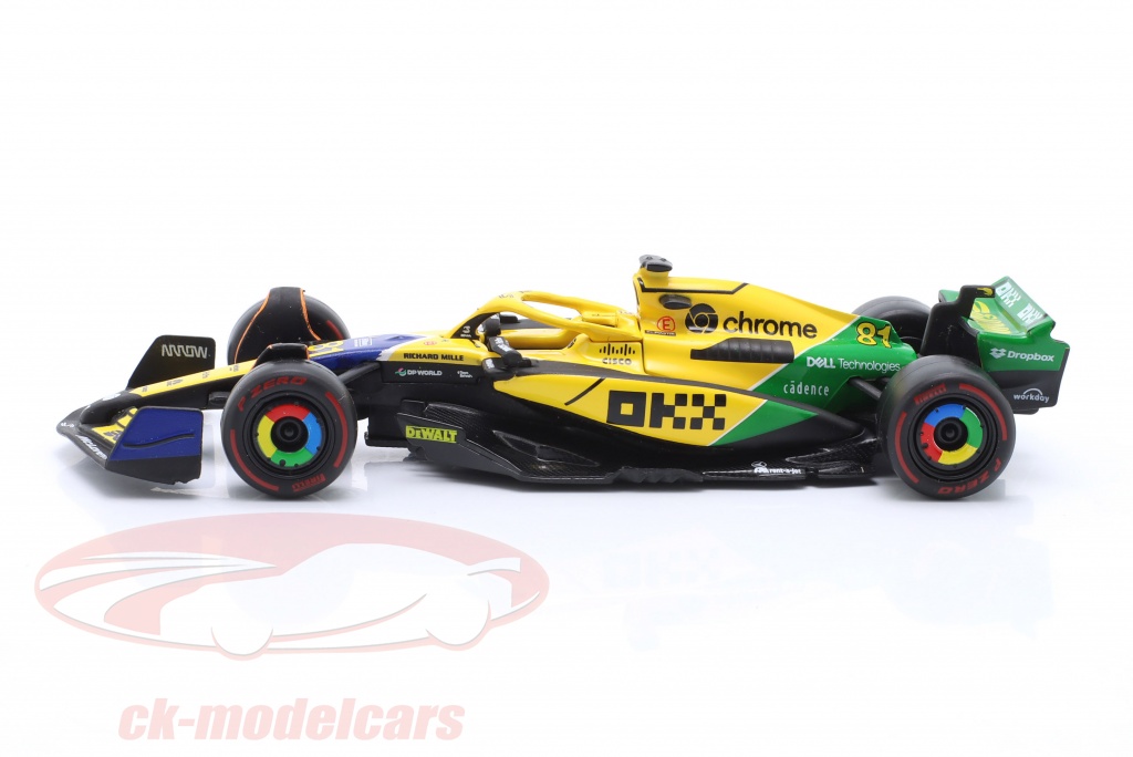 Bburago 1:43 Oscar Piastri McLaren MCL38 #81 2nd Monaco GP Formula 1 ...