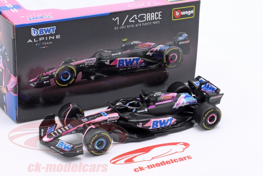Bburago 1:43 Esteban Ocon Alpine A524 #31 Formula 1 2024 18-38219 #31 ...