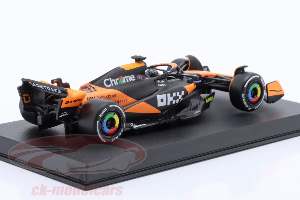 Bburago 1:43 Oscar Piastri McLaren MCL38 #81 Miami GP Formula 1 2024 18 ...
