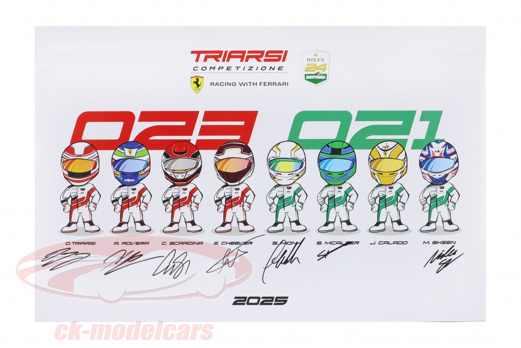 Fan-Set: Ferrari 296 GT3 24h Daytona 2025 Triarsi Competizione CK93565 ...