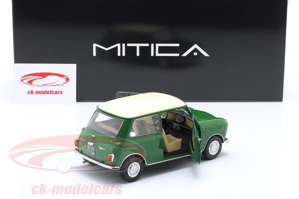 Mitica 1:18 Mini Cooper MK1 year 1966 ivory green, beige MITICA205003-D ...
