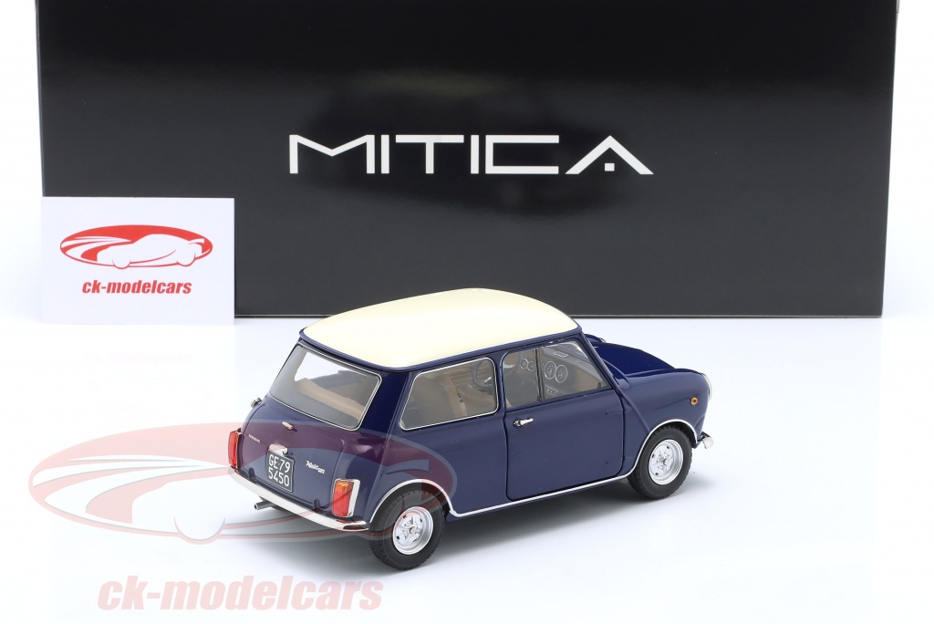 Mitica 1:18 Mini Cooper MK2 建造年份 1968 蓝色的， 浅褐色的 MITICA205005-D 模型 汽车 ...