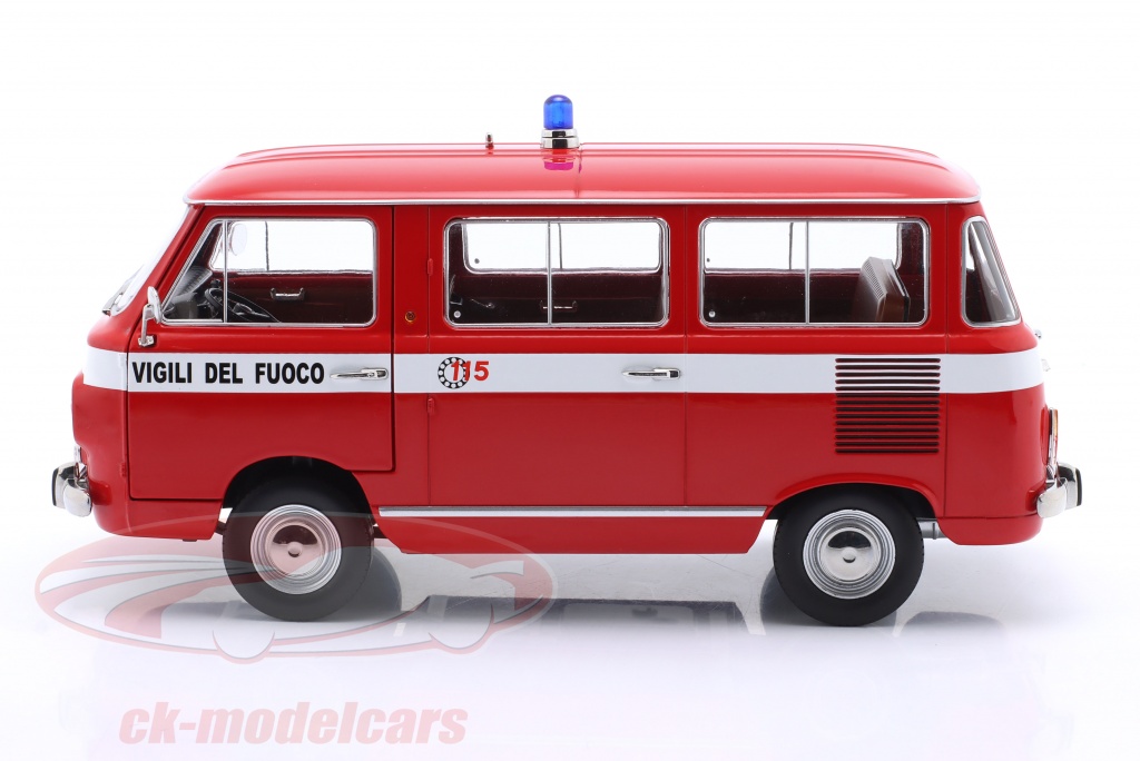 Mitica 1:18 Fiat 850 Familiare Vigili Del Fuoco Baujahr 1970 rot ...