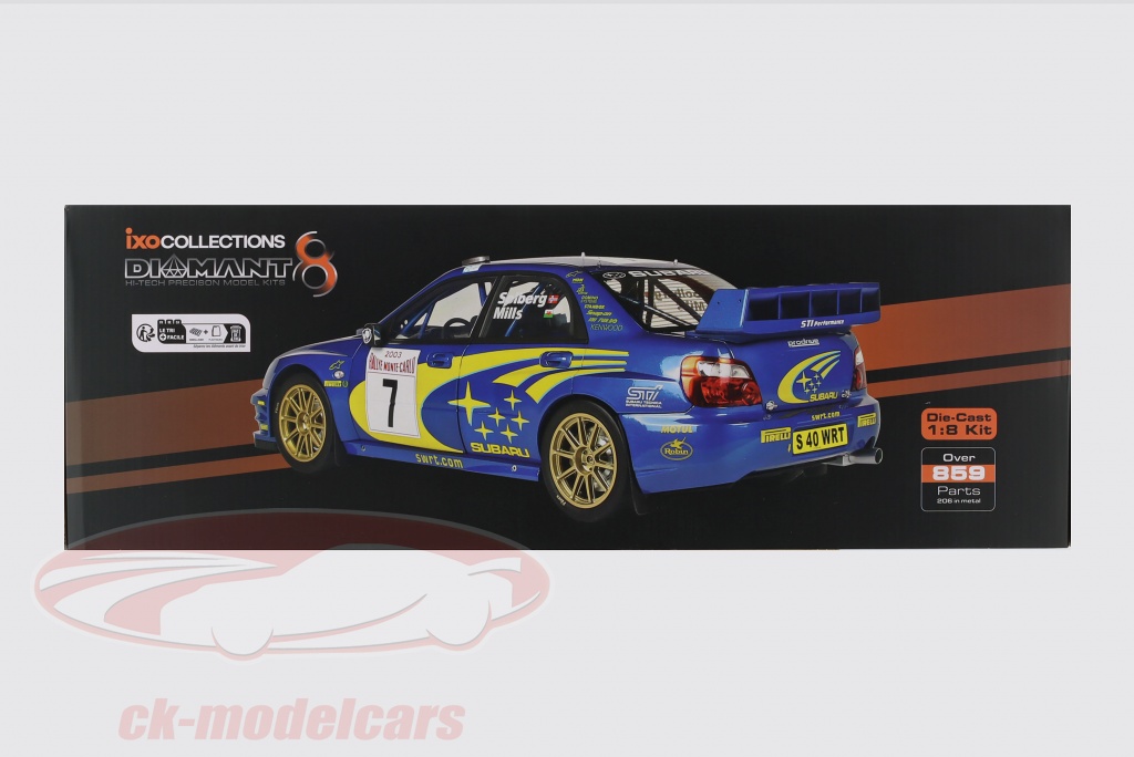 Ixo 1:8 Subaru Impreza S9 WRC #7 WRC Champion 2003 Solberg, Mills kit ...