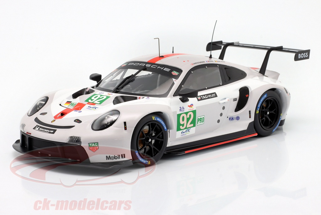 Ixo 1:18 Porsche 911 RSR #92 24h LeMans 2022 Christensen, Estre, Vanthoor LEGT18-23028 model ...