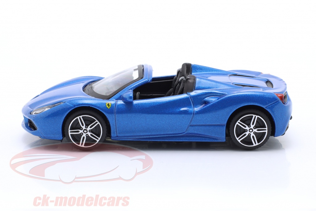 Bburago 1:43 Ferrari 488 Spider year 2015 blue metallic CK93806 model ...