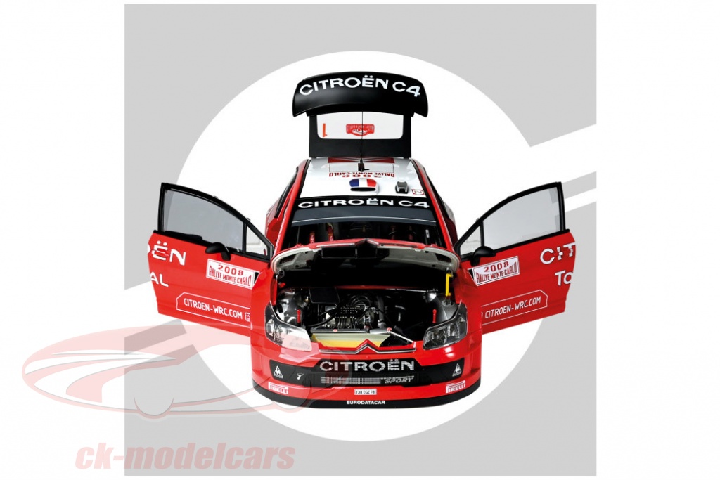 Ixo 1:8 Citroen C4 WRC #1 vinder Rallye Monte Carlo 2008 Kit 520010120 ...