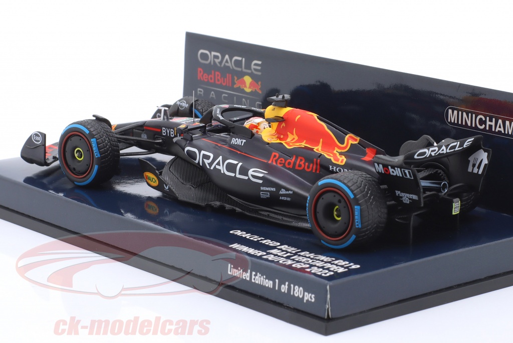 Minichamps 1:43 Max Verstappen Red Bull RB19 #1 Winner Netherlands GP ...