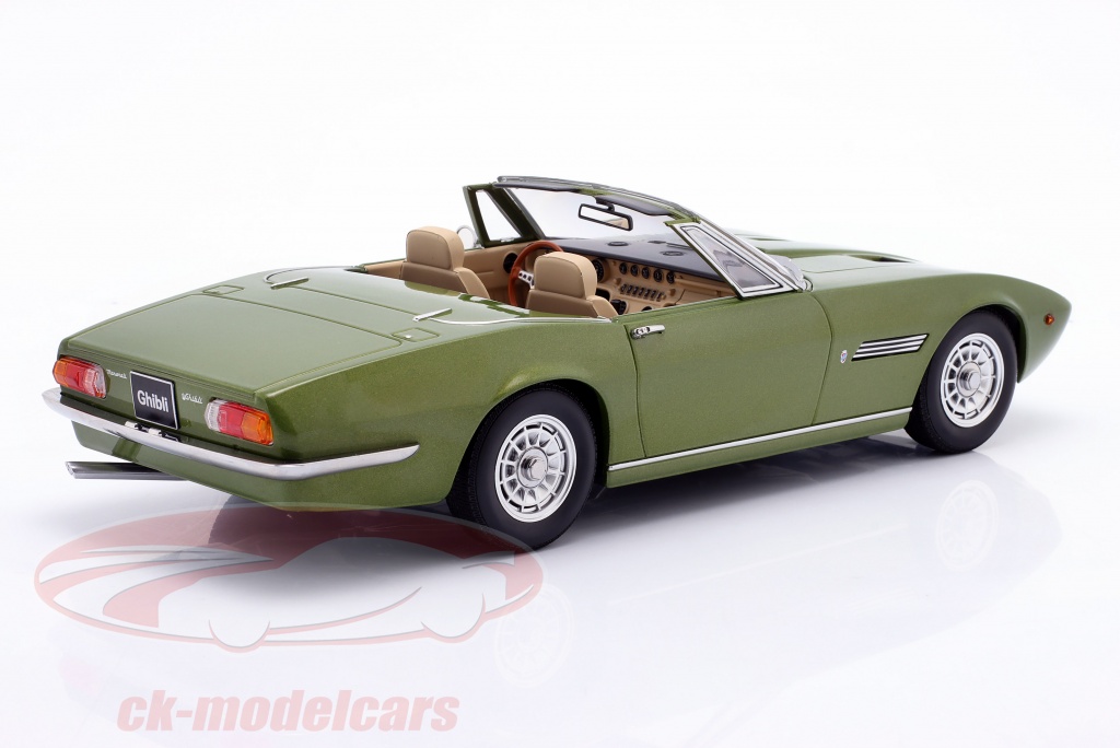 KK-Scale 1:18 Maserati Ghibli Spider year 1970 light green metallic ...