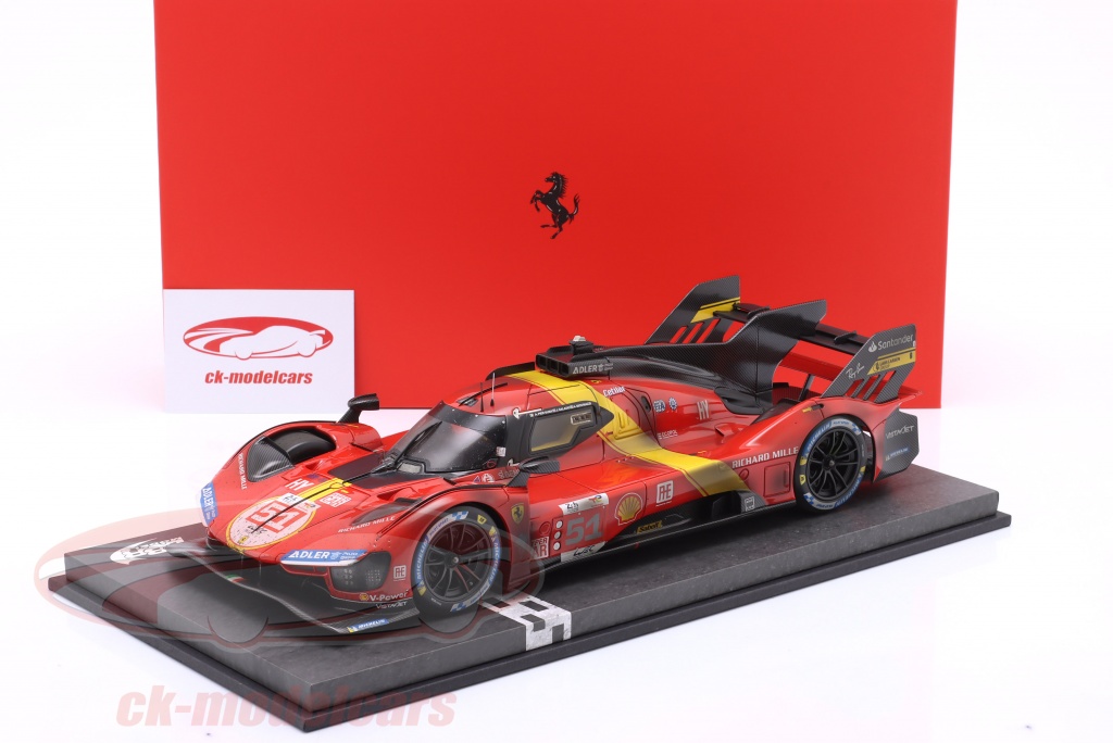 BBR Models 1:18 Ferrari 499P #51 Winner 24h LeMans 2023 Dirty version P18235DIRTY model car ...