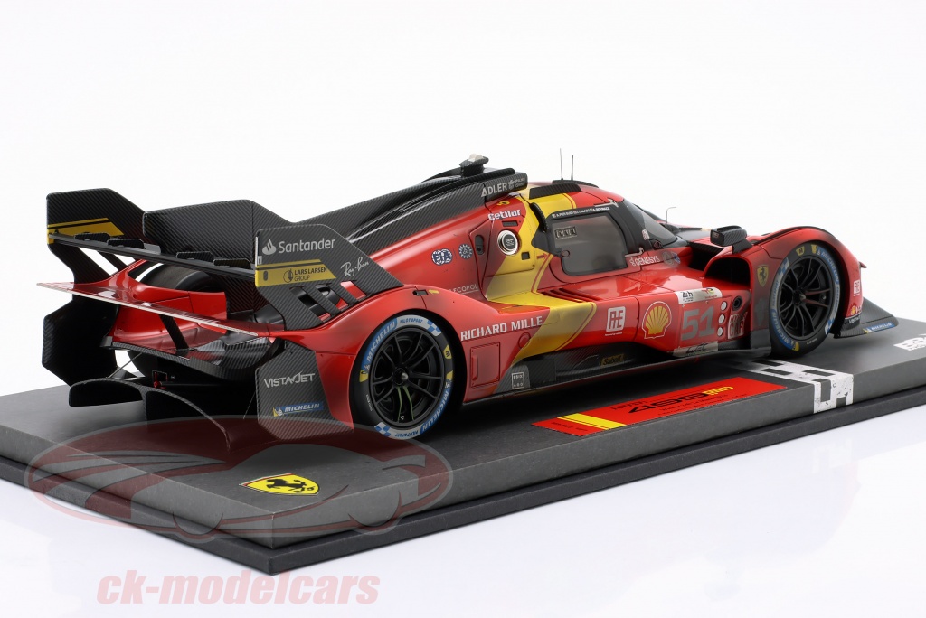 BBR Models 1:18 Ferrari 499P #51 gagnant 24h LeMans 2023 Sale version P18235DIRTY modèle voiture ...