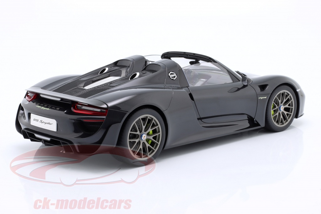 AUTOart 1:12 Porsche 918 Spyder Weissach Package 2013 black metallic ...