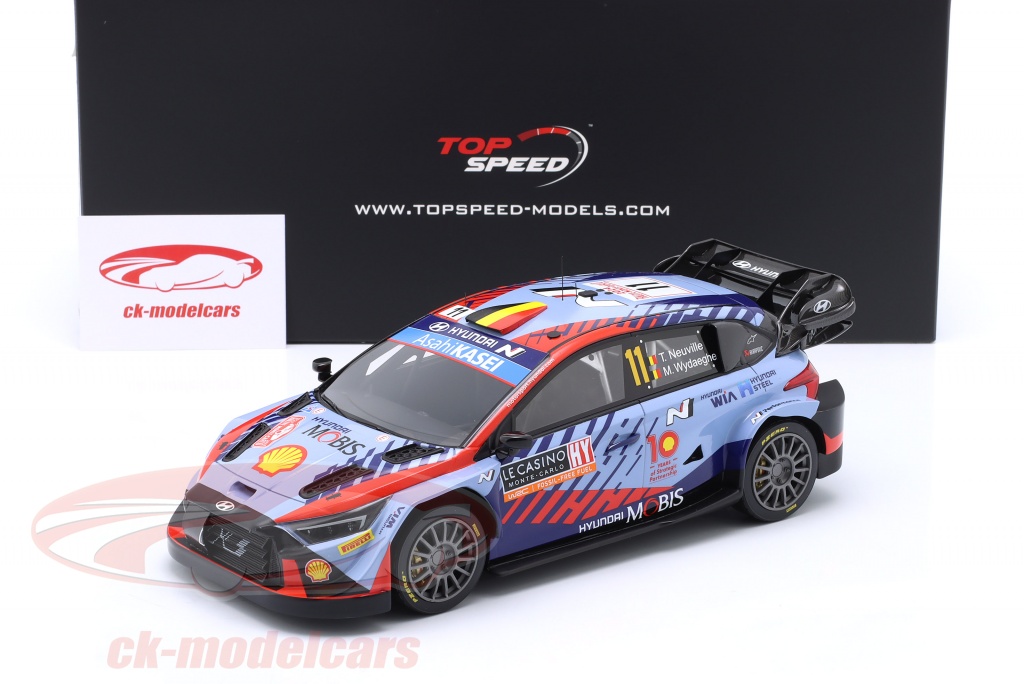 True Scale 1:18 Hyundai i20 N Rally1 Hybrid #11 gagnant Rallye Monte ...