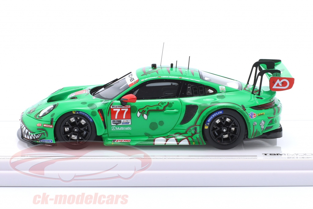 True Scale 1:43 Porsche 911 GT3 R #77 2nd GTD-Pro 24h Daytona 2024 REXY AO Racing TSM430801 ...