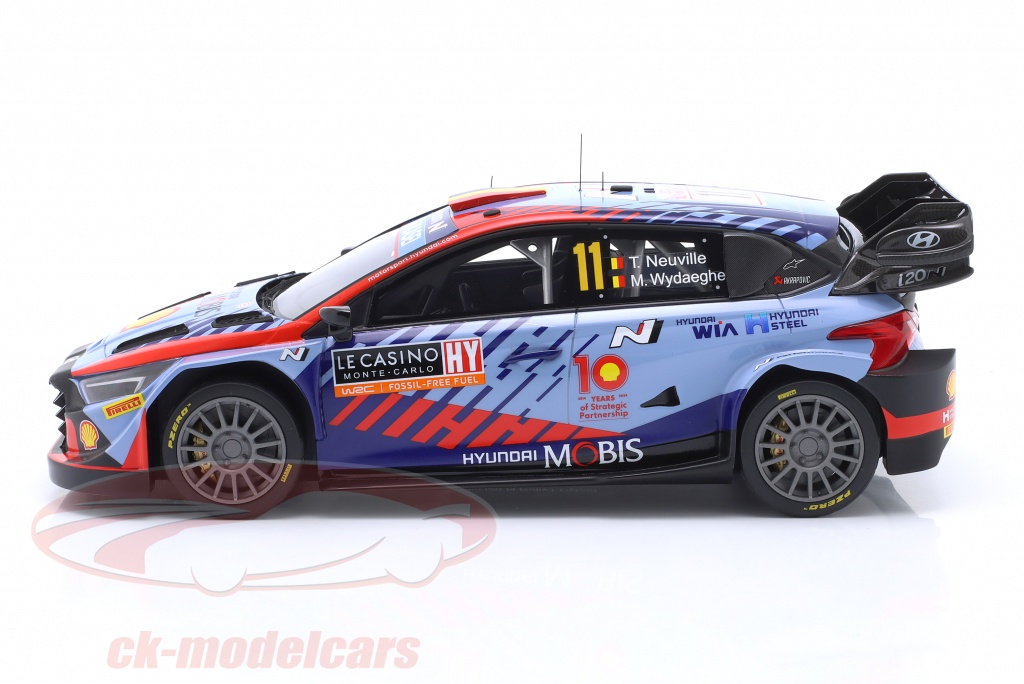True Scale 1:18 Hyundai i20 N Rally1 Hybrid #11 Winner Rallye Monte ...