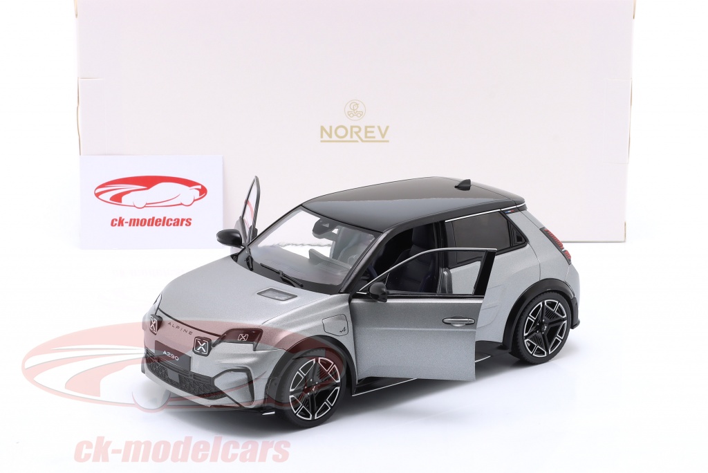 Norev 1:18 Alpine A290 GT year of construction 2025 dull grey / black ...