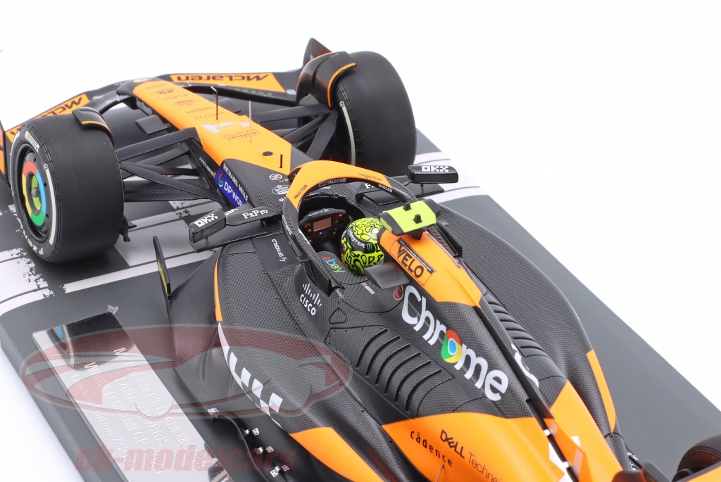 Minichamps 1:18 Lando Norris McLaren MCL38 #4 Winner Miami GP Formula 1 ...