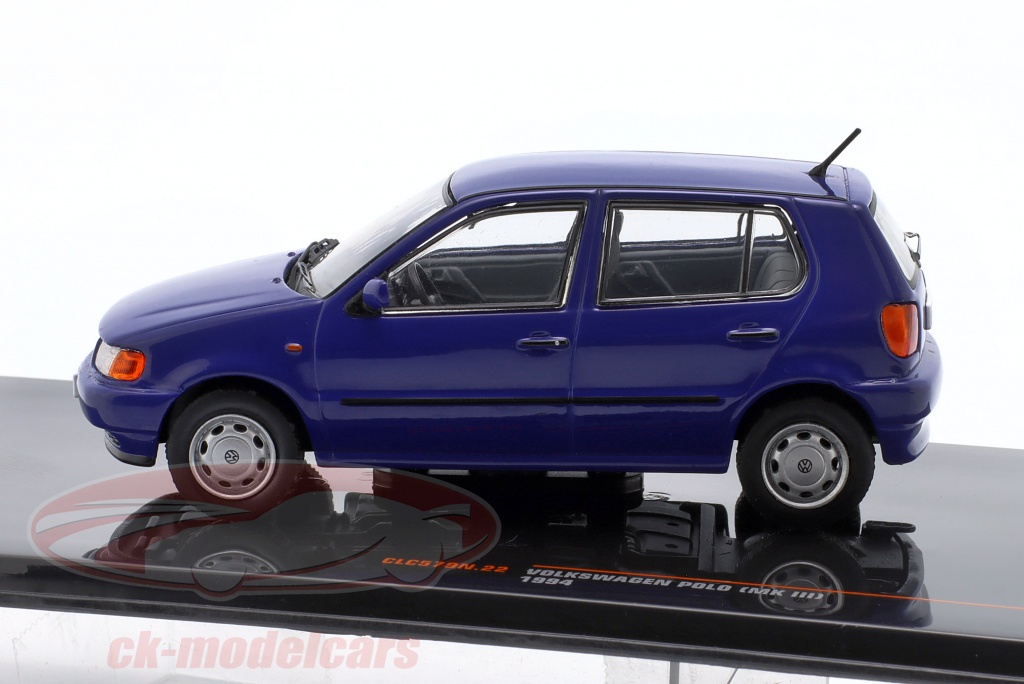 Ixo 1:43 Volkswagen VW Polo MK3 year 1994 blue CLC579N.22 model car ...