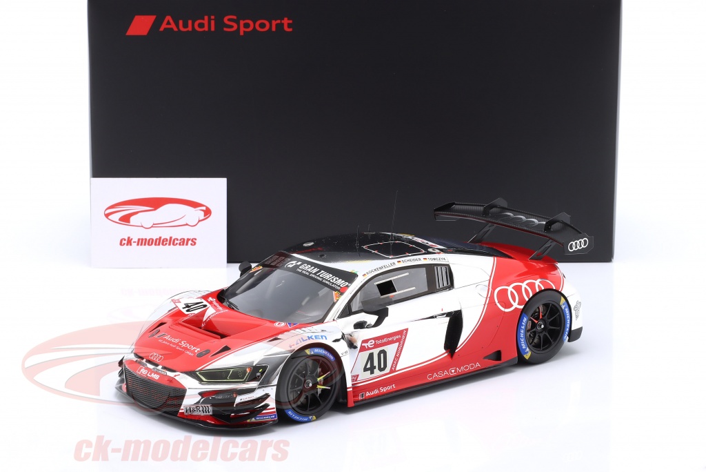 Spark 1:18 Audi R8 LMS GT3 #40 24h Nürburgring 2023 Audi Sport Team Scherer PHX 5022300154 model ...