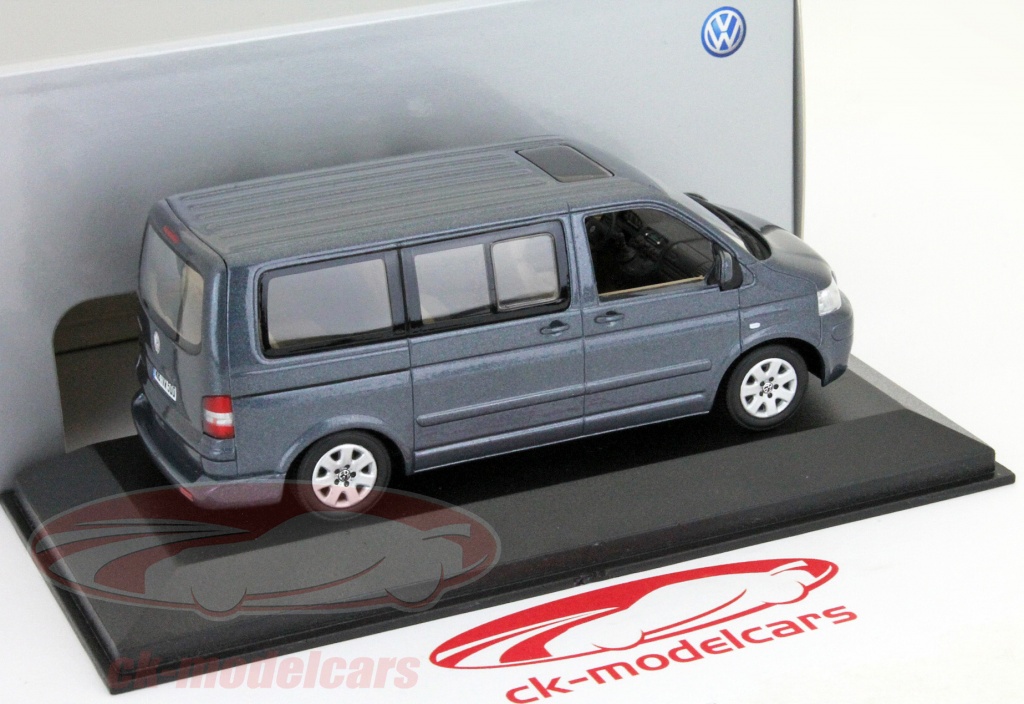 Minichamps 1:43 VW Multivan T5 grey metallic 842902126 model car ...